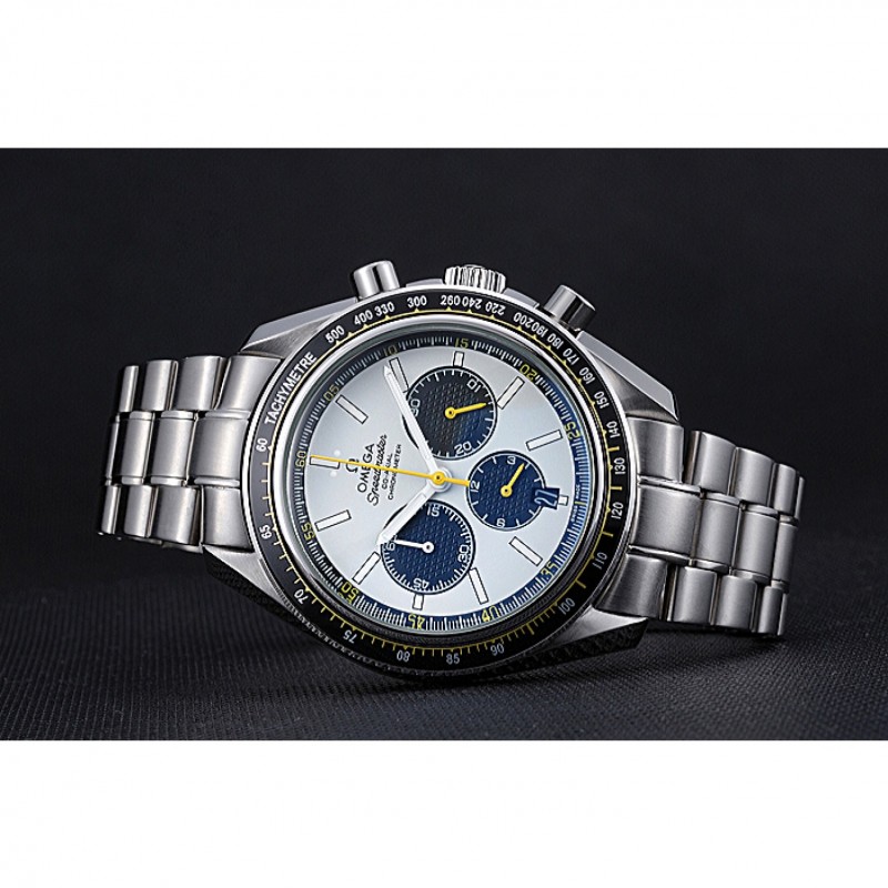 Omega Speedmaster Blanco Dial de acero inoxidable Correa 622050 ...